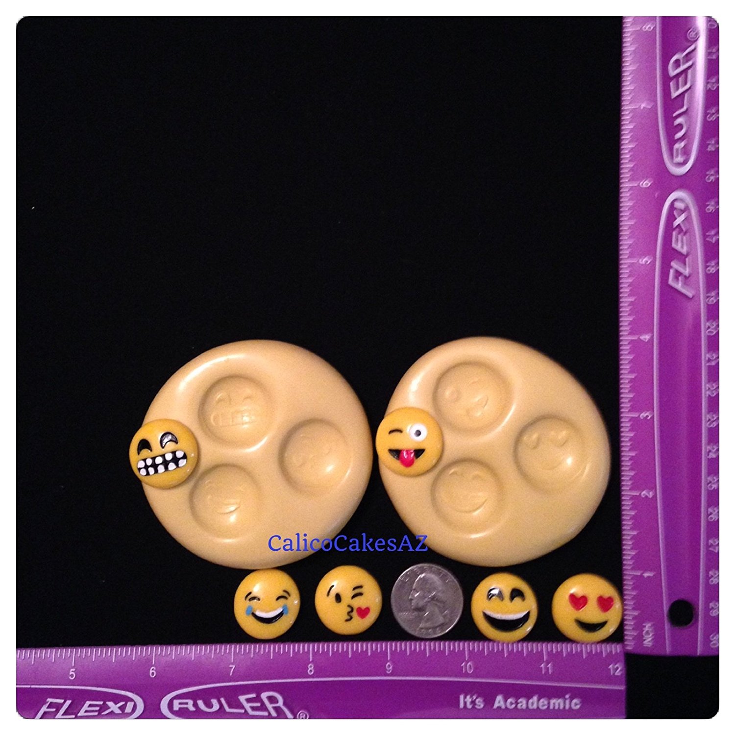 EMOJI Fondant Mold Set Chocolate Candy Gumpaste Soap Resin Clay free ...