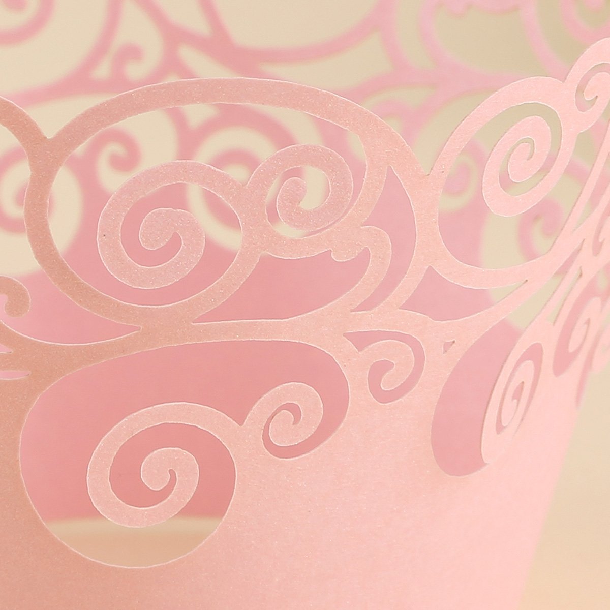 24pcs Vine Filigree Fence Cupcake Wrappers Wrap Cases 4 Wedding ...