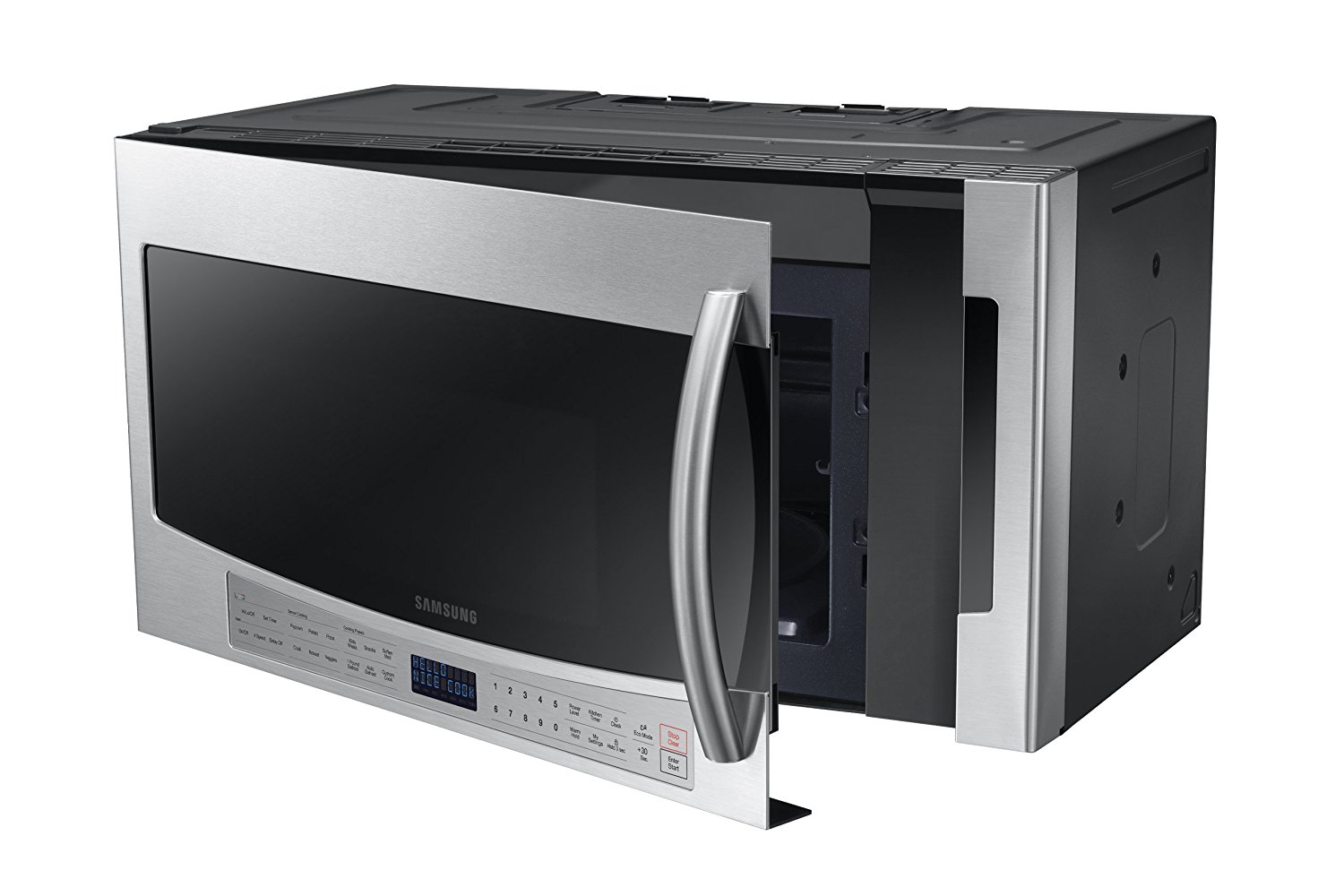Samsung ME21F606Over-The-Range Microwave with Sensor Cooking, 2.1 Cubic ...