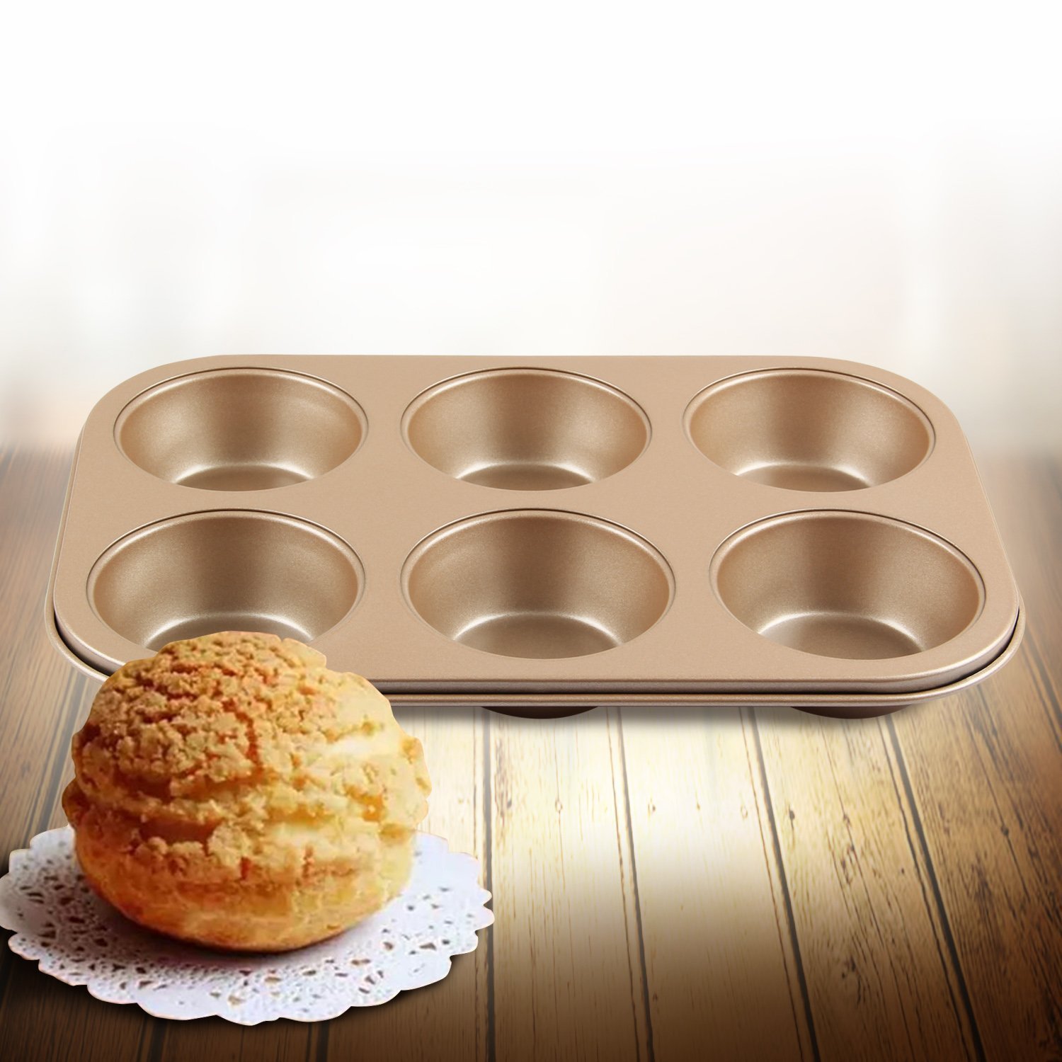 Yilove Non Stick 12 Cup Muffin Cupcake Pan (Black) N11 free image download