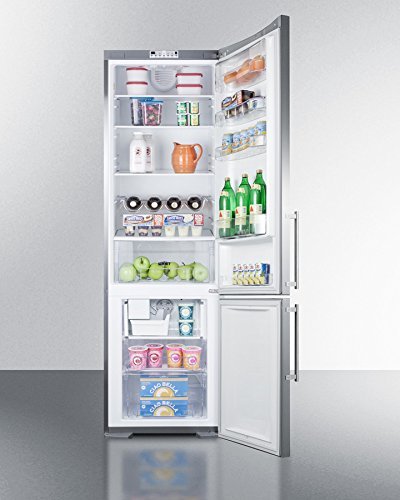 Built-in European counter depth bottom freezer refrigerator with ...