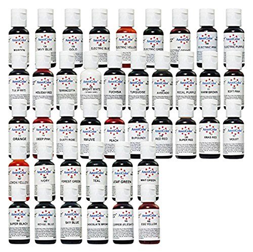 Americolor 41-Color Master Soft Gel Food Color Kit, .75 Paste, free ...