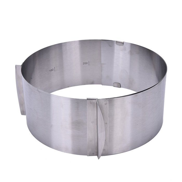 Supershopping Adjustable Cake Mousse Mould Stainless Steel Cake Baking ...