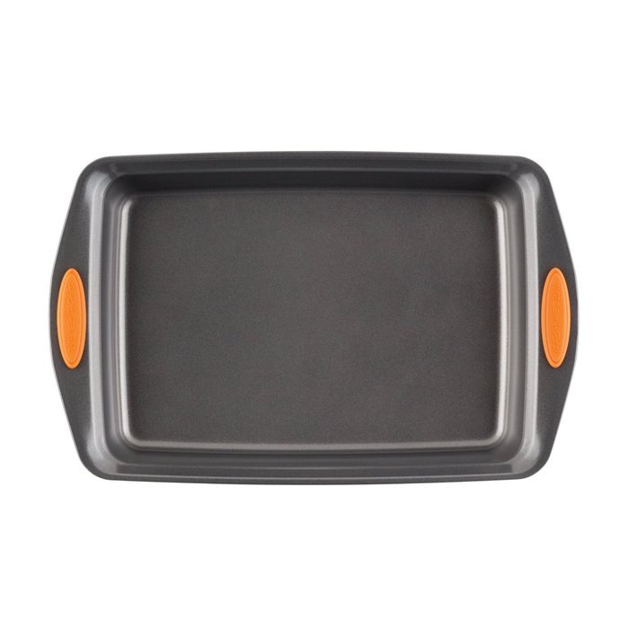 Premium Rachael Ray Non Stick Baking Pan Set with Cover and a Jamie Soft Grip Potato Masher ...