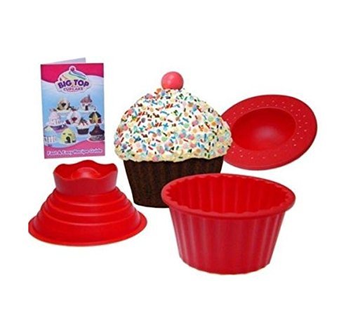 Hanperal 3 Pack Giant Big Silicone Cupcake Cake Mould Top Cupcake Bake ...
