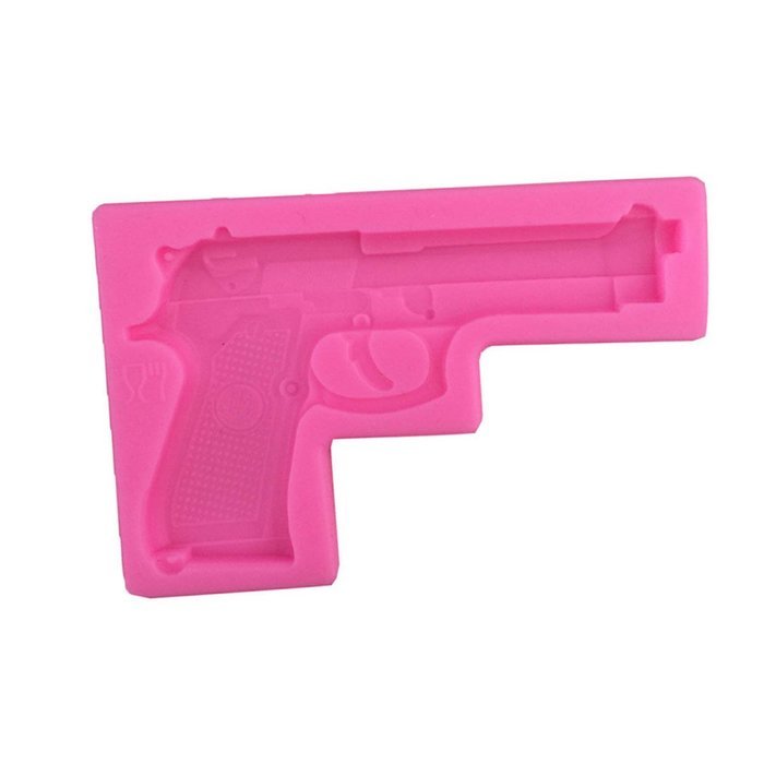 Wocuz Gun Pistol 3D Soft Silicone Cake Decorating Fondant Sugar Craft ...