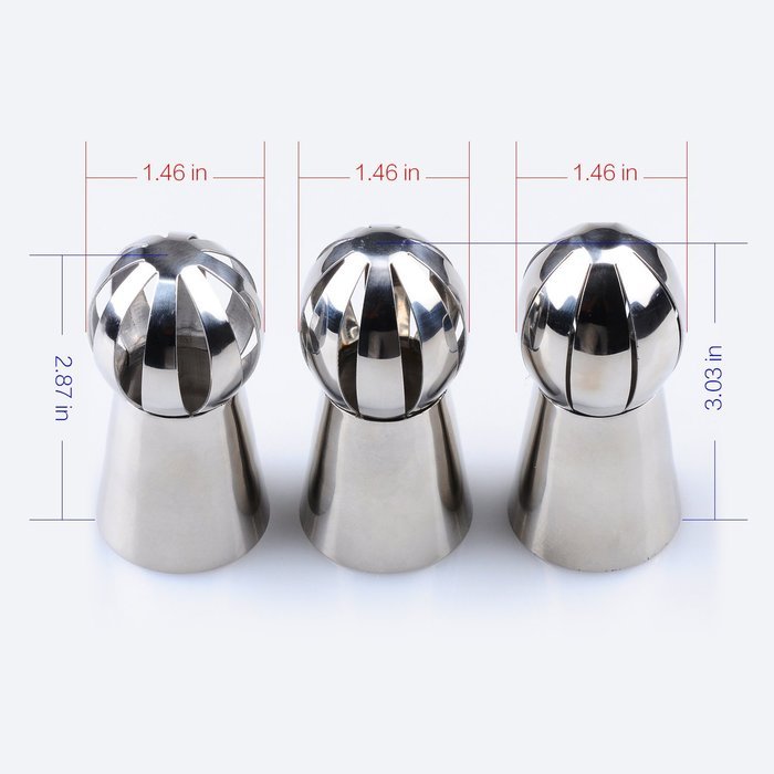 YOUKEE New Arrival 5pcs/set Unique Sphere Ball Design Russian Icing ...