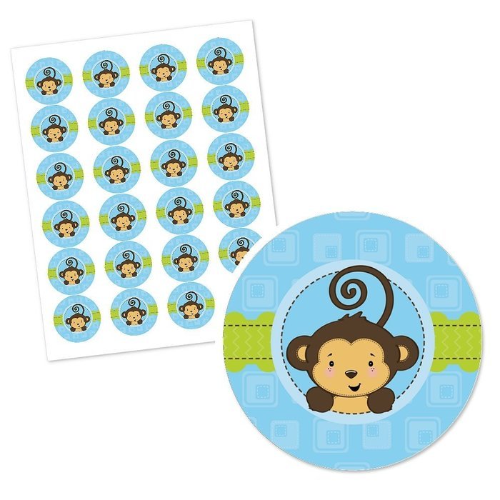 Monkey Boy - Cupcake Wrapper & Pick Party Kit - Set of 24 free image ...