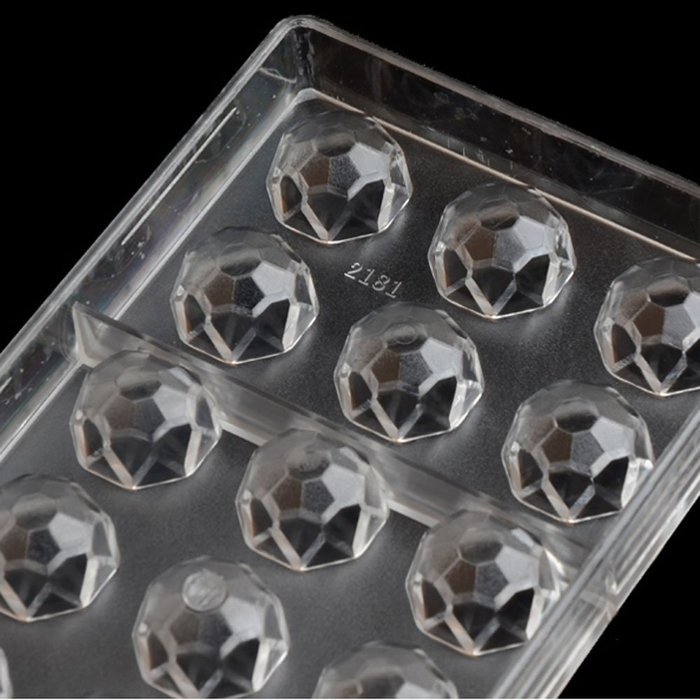 Grainrain Round Diamond Shaped Chocolate Candy Mold Polycarbonate PC ...