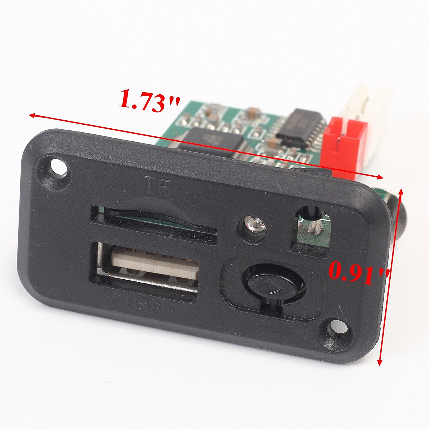 Icstation 2X3W Stereo Audio Power Amplifier MP3 Decoder Board IR Remote Control N4 free image ...