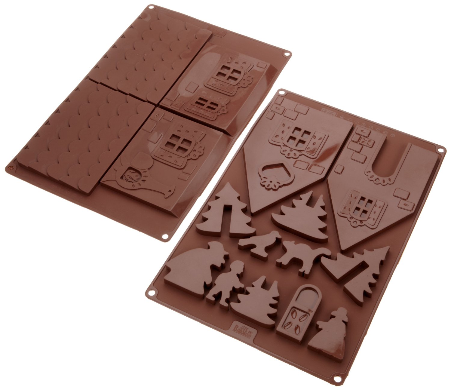 DIY Chocolate Gingerbread House Silicone Mold free image download