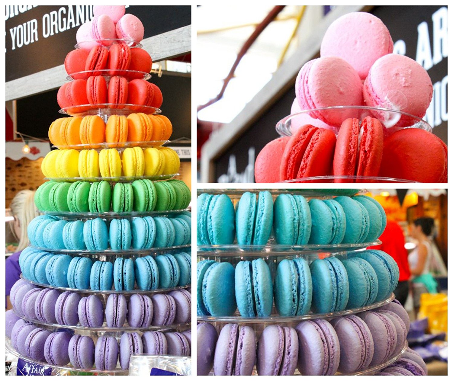 10 Tier Round Macaron Tower Macaron Stand to Hold 230 Macarons N4 free ...