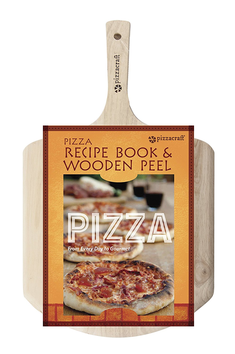 Pizzacraft Pizza Recipe Book & Wood Peel - PC0220 N2 free image download