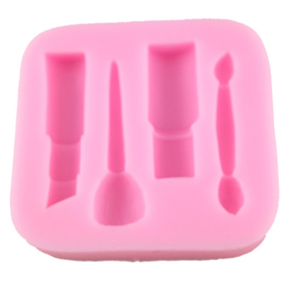 Mujiang Silicone Fondant Makeup Molds Cake Decorating Tools Lipstick ...
