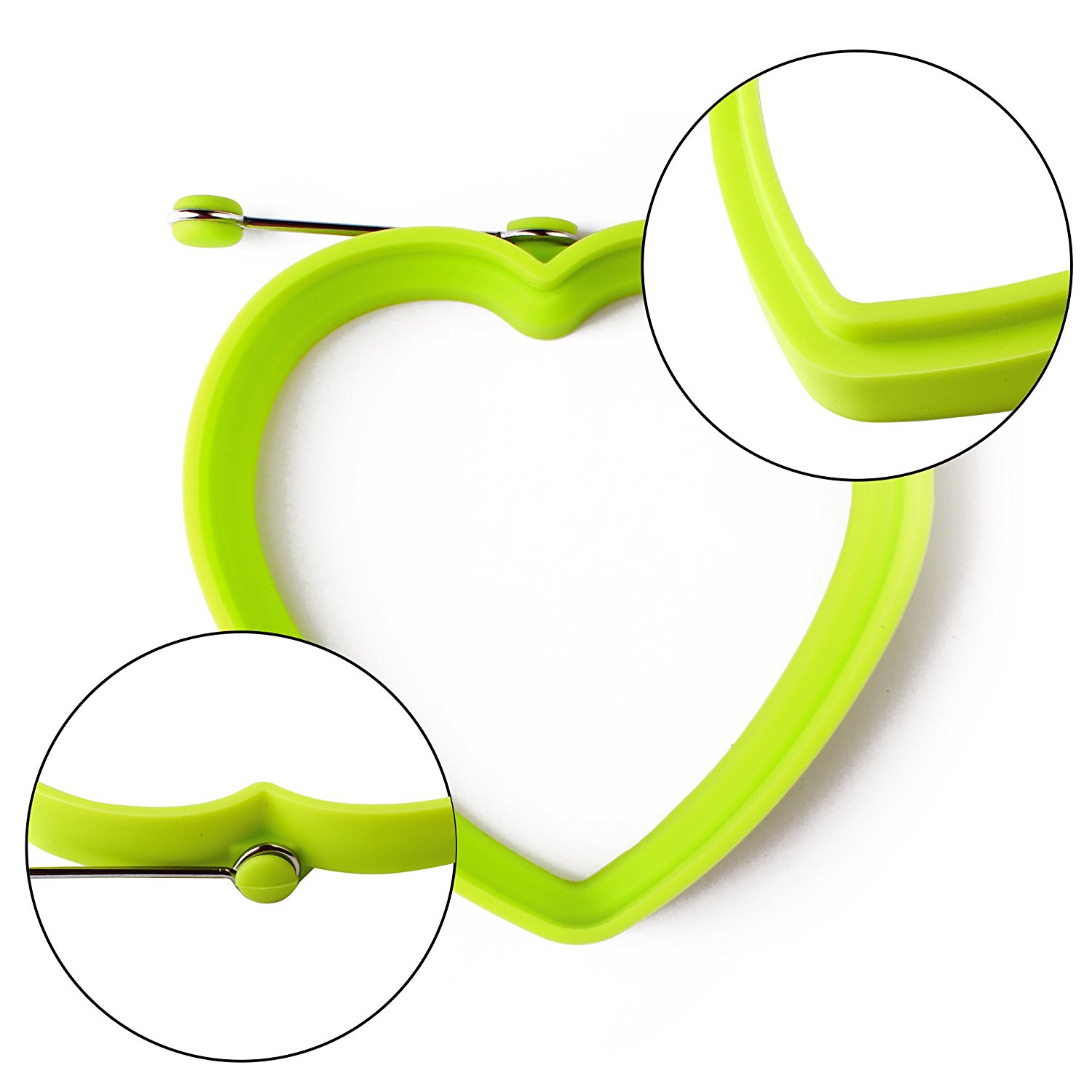 Home.lolo Heart Shape Silicone Egg Cake Ring Mould Frying Pancake ...