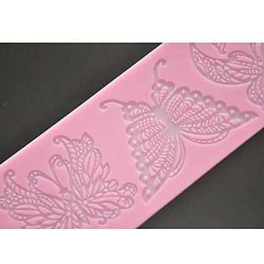 Sher FOUR-C Silicone Embossing Mat Butterfly Lace Mold,Baking Pad Lace ...
