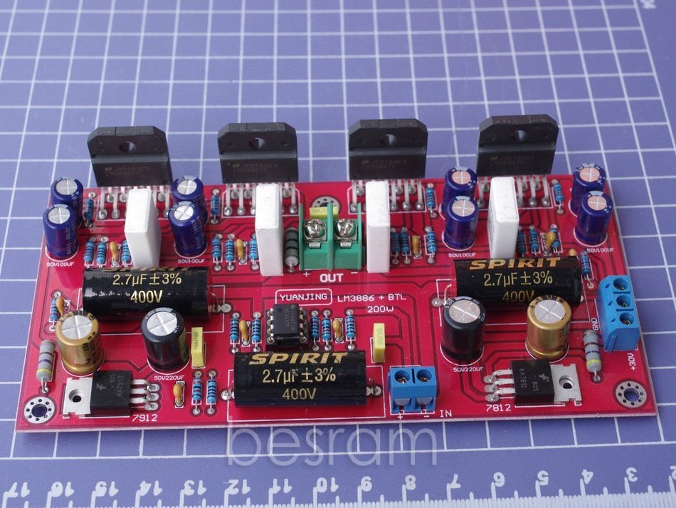 LM3886* 4+NE5532 BTL Audio power amplifier board parallel BTL 200W free ...