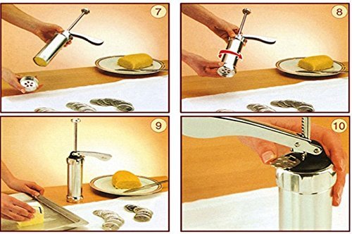 N.choice Aluminum Biscuit Cookie Maker Pump Press Machine Cake Decor 20 ...