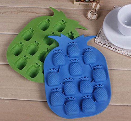 Pineapple Ice Tray Fruit Mold 12 Hole Fondant Mould Diy Jelly Ice Cream ...