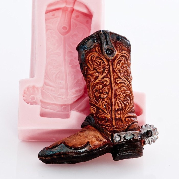 Cowboy Boot Silicone Mold Make Your Own Western Chocolate, Fondant ...