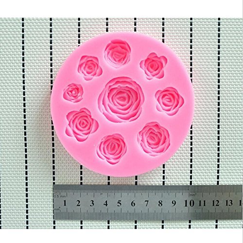 Bluelover 3D Silicone Rose Shape Cake Mold Chocolate Jelly Mold N6 free ...