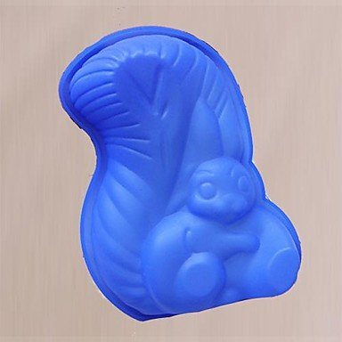 BST Cake Pan Lovely Cartoon Squirrel Shape Cake Baking Moulds, Silicone ...