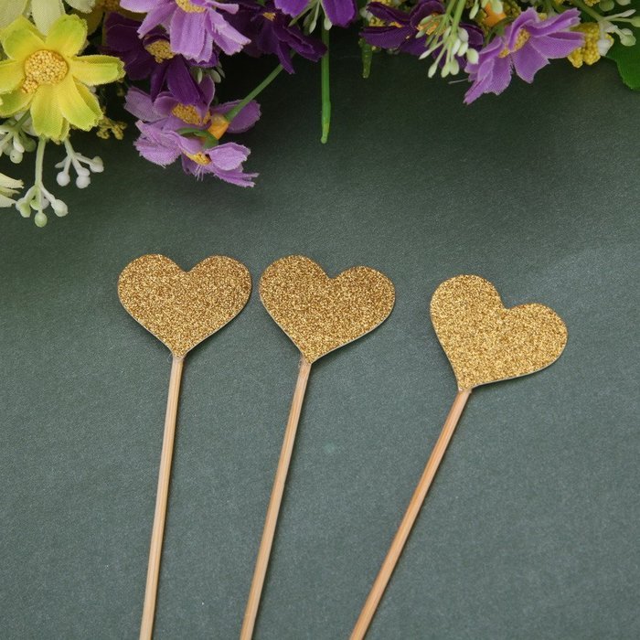 Whitelotous 40pcs Love Heart Cupcake Toppers Dessert Muffin Cupcake ...