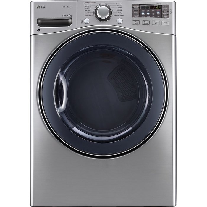LG DLEX3570V 7.4 Cu. Ft. Ultra Capacity Front Load Steam Electric Dryer ...