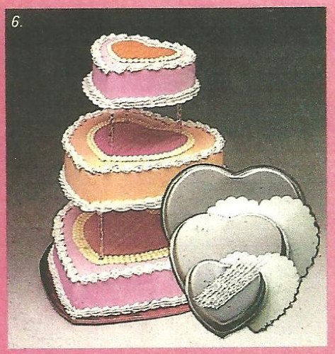 Wilton Double Tier Heart Two Tier Cake Pan (502-2695, 1982) Retired ...