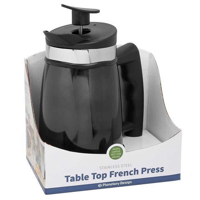 French Press Tabletop Coffee and Tea Maker Stainless Steel - 48 oz ...