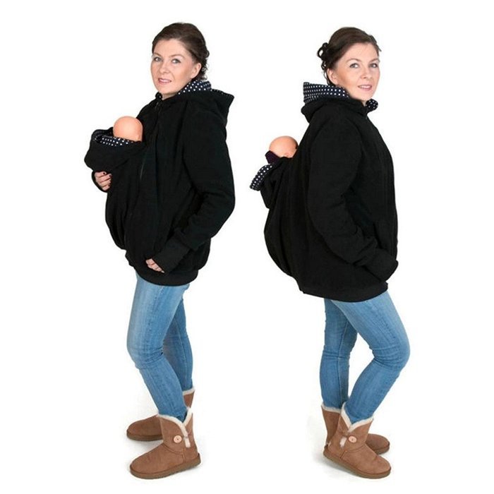 Pregnant Coat,Morecome Baby Carrier Jacket Kangaroo Maternity Outerwear ...