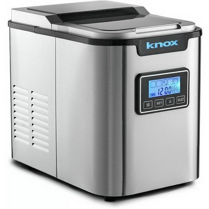 Knox Portable Stainless Steel Ice Maker w/ LCD Display, 27 Pounds of ...