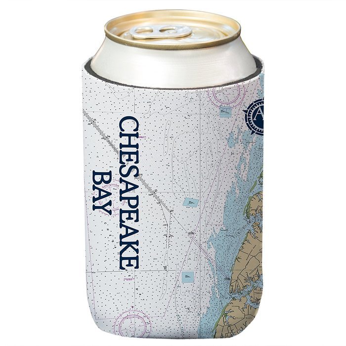 Altered Latitudes Chesapeake Bay Chart Standard Beverage Cooler (4-Pack ...