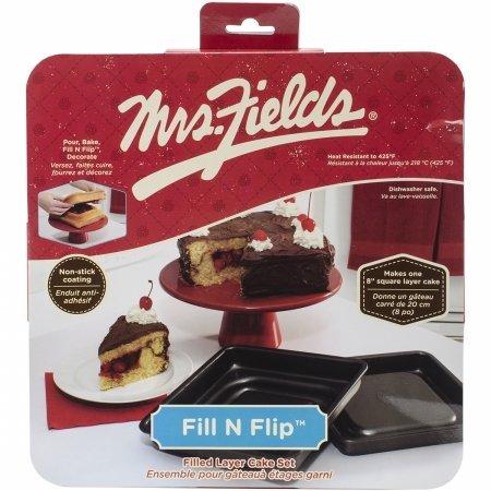 Mrs. Fields(Tm) Fill N Flip Square Cake Pan Set-9x9x2.25 free image download