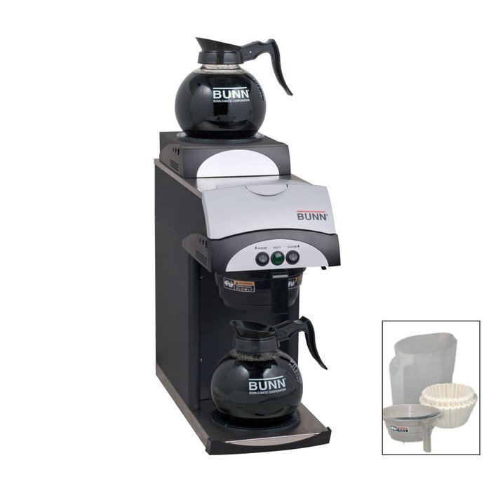 BUNN 392BP 12-Cup Commercial Pourover Coffee Brewer Bonus Pack free ...