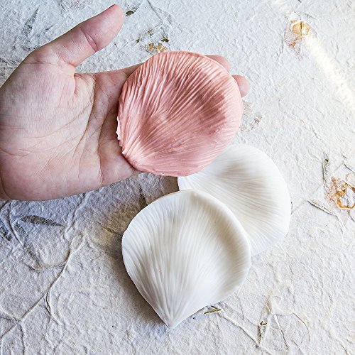 Silicone mold Rose Petal Ribbed. All-purpose Veiner Mold for gumpaste ...