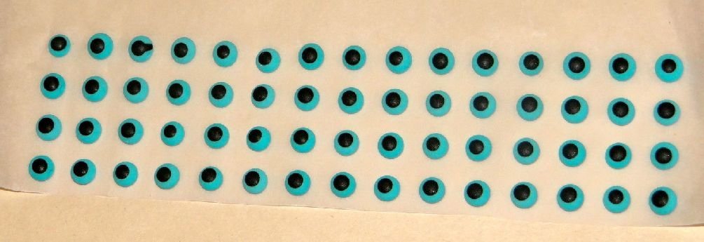 3/16" Edible Royal Icing Eyes 120pc Asst Cake Decorating Fondant Gum ...