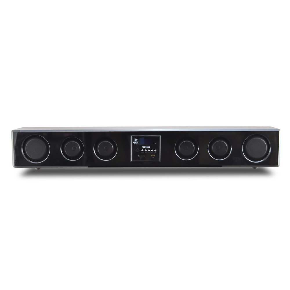 PYLE PSBV400 6 Way 300 Watt Multi Source Wall Mounted Sound Bar with ...
