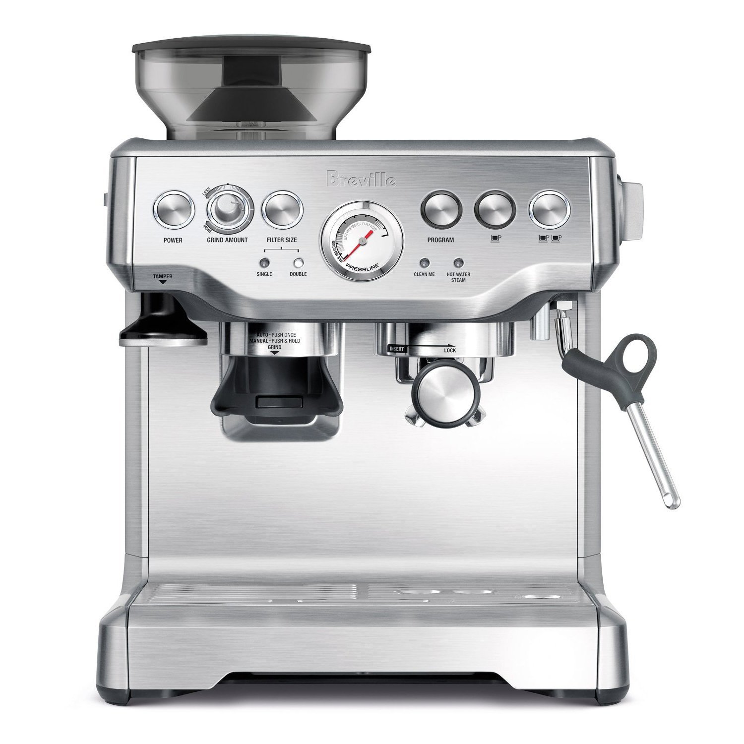 Breville BES870XL Barista Express Espresso Machine with Espresso Tamper ...