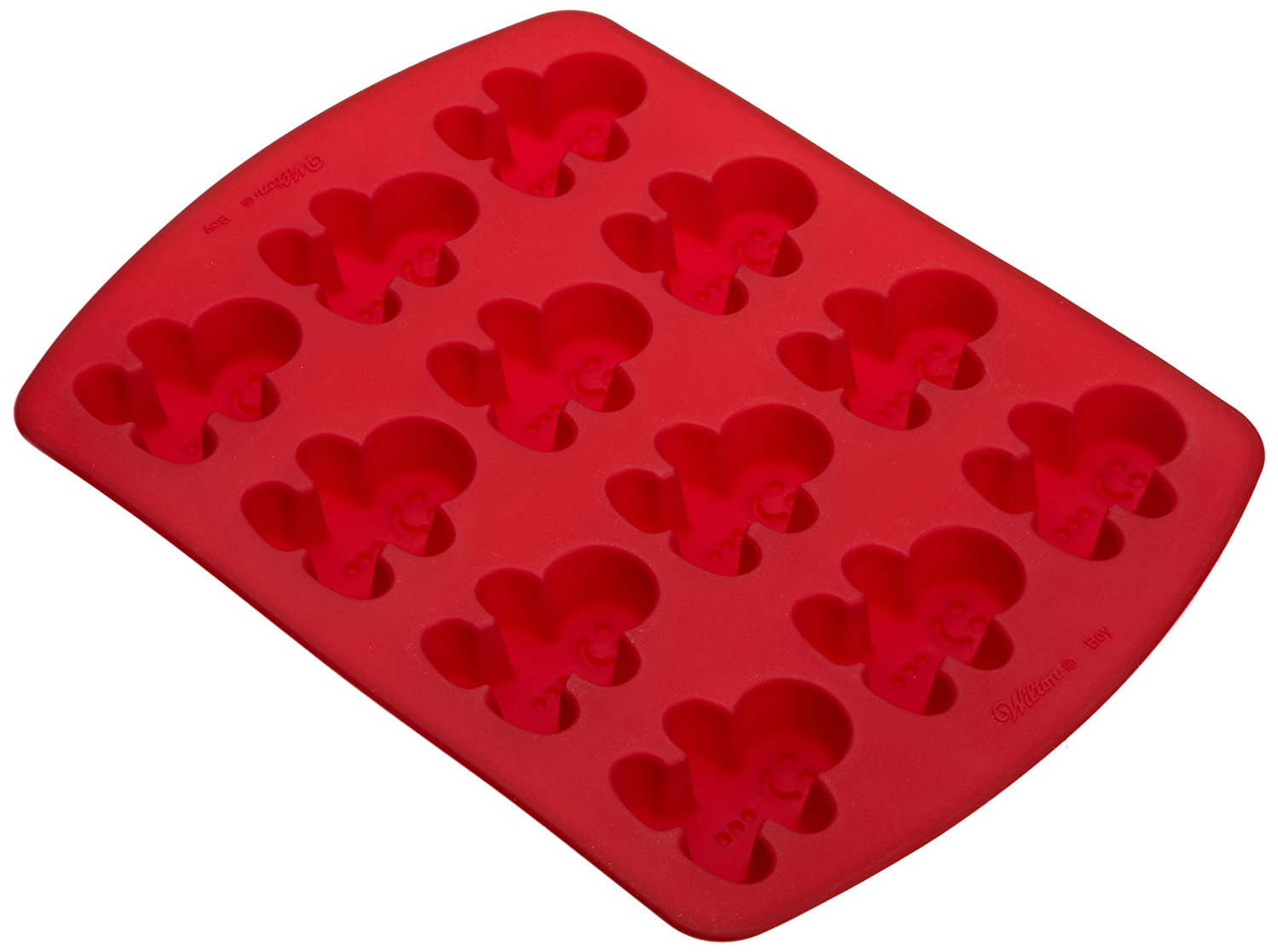 Wilton 2105-0449 Gingerbread Boy 12 Cavity Silicone Mold N2 free image ...