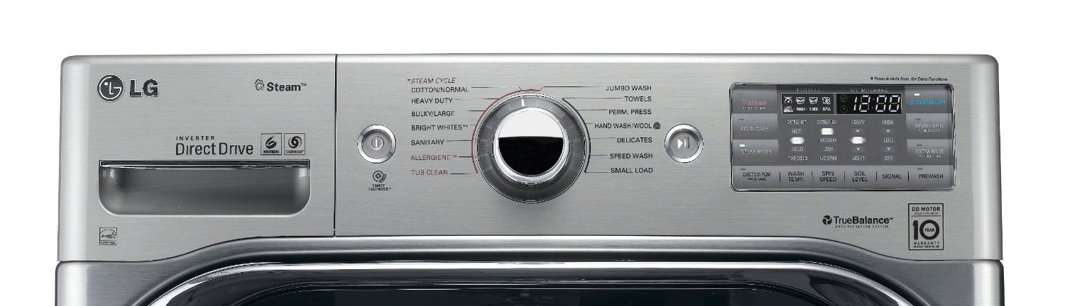 LG Titan Laundry Pair - MEGA CAPACITY - *Graphite Steel* Washer and GAS ...