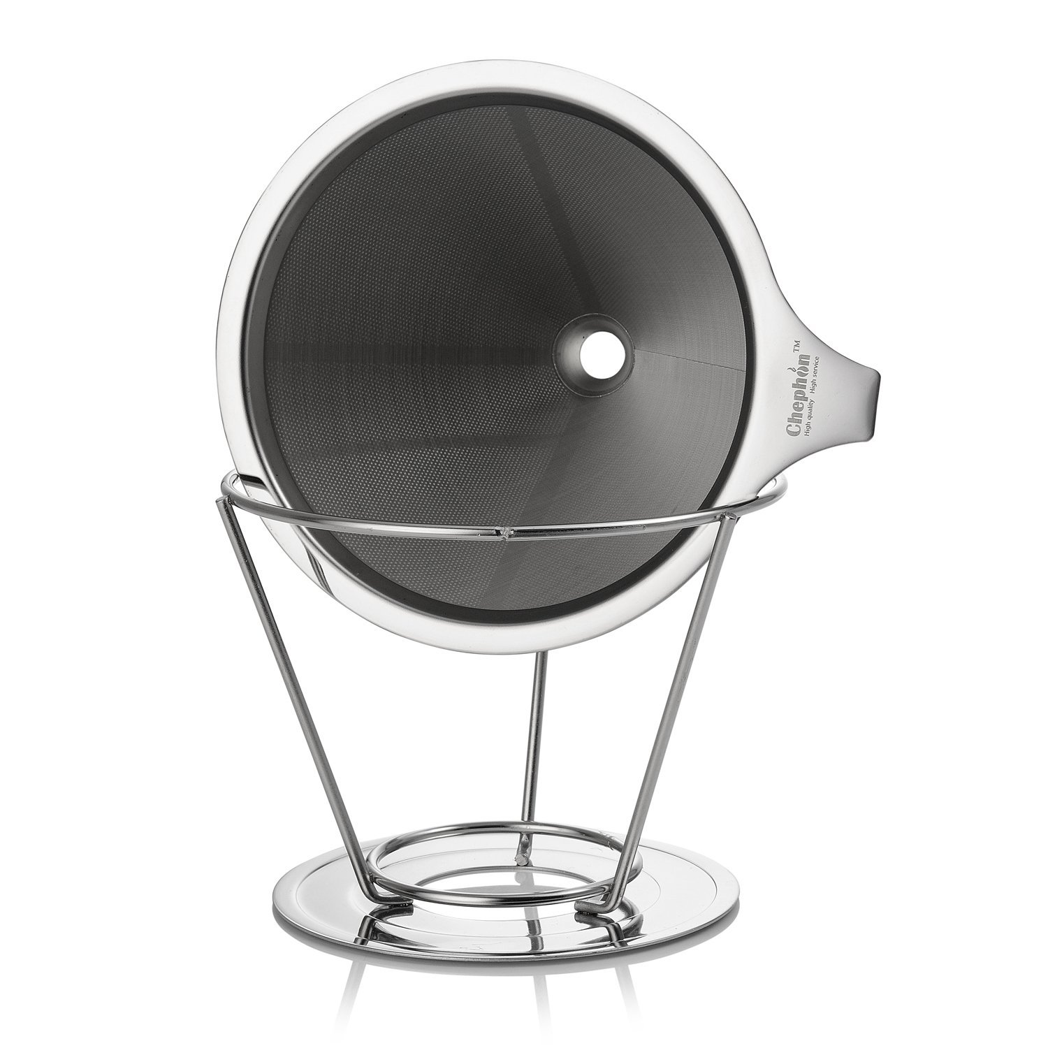 Chephon Paperless Pour Over Coffee Dripper - Stainless Steel Reusable ...