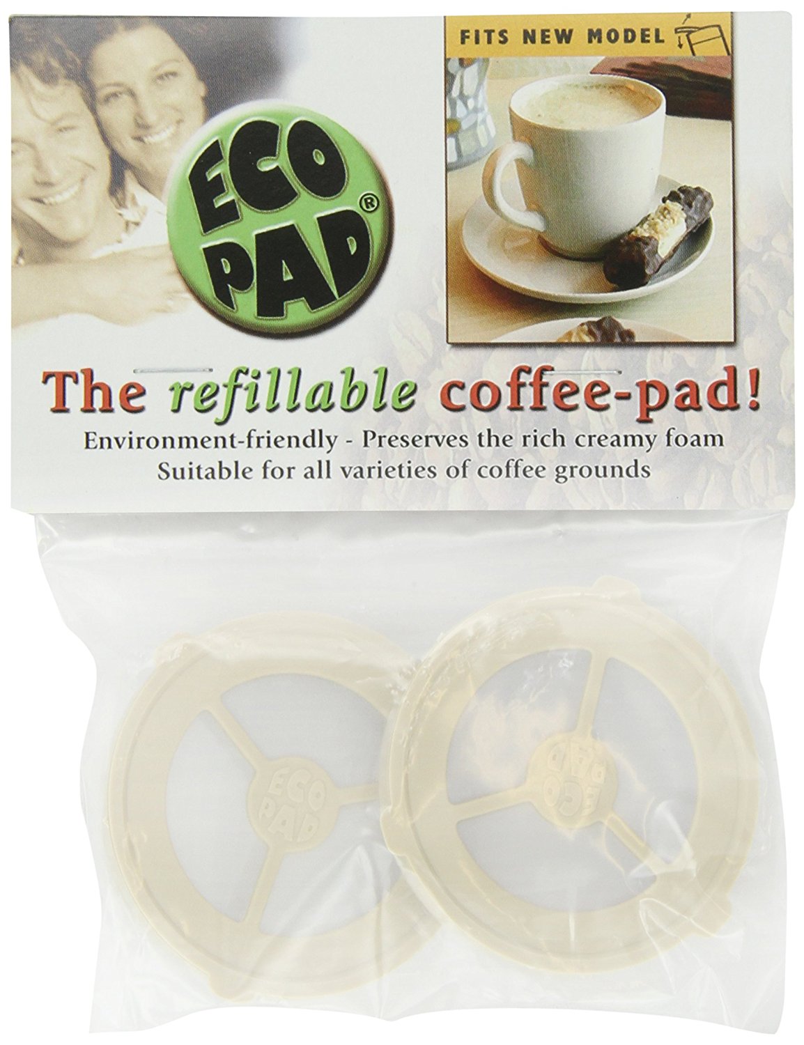 Ecopad, the Refillable Coffee Filter for the Classic Senseo (pack of 2 ...
