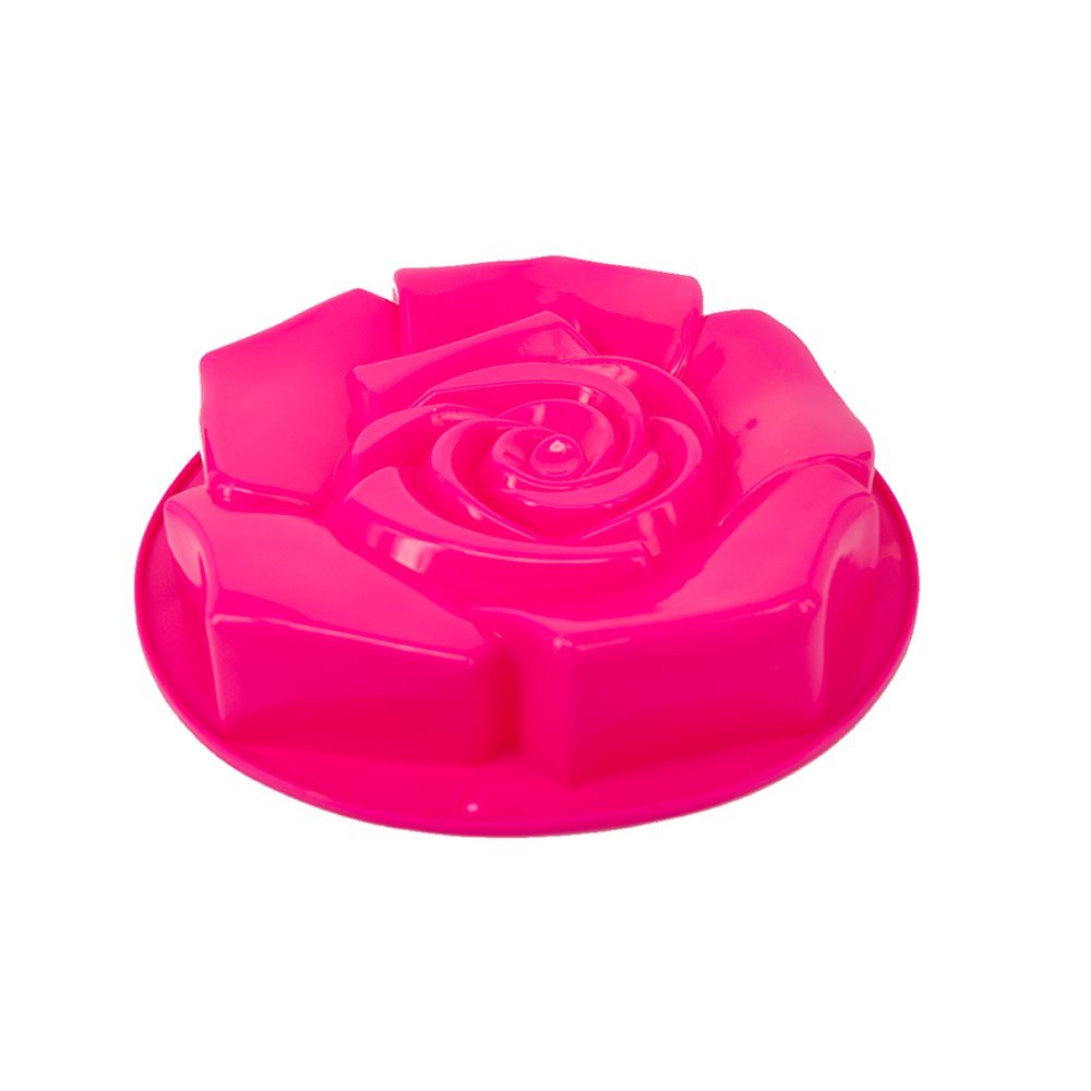 Tangne 4 Colors Rose Shape Silicone Cake Mould Kitchen DIY Cake Tools ...