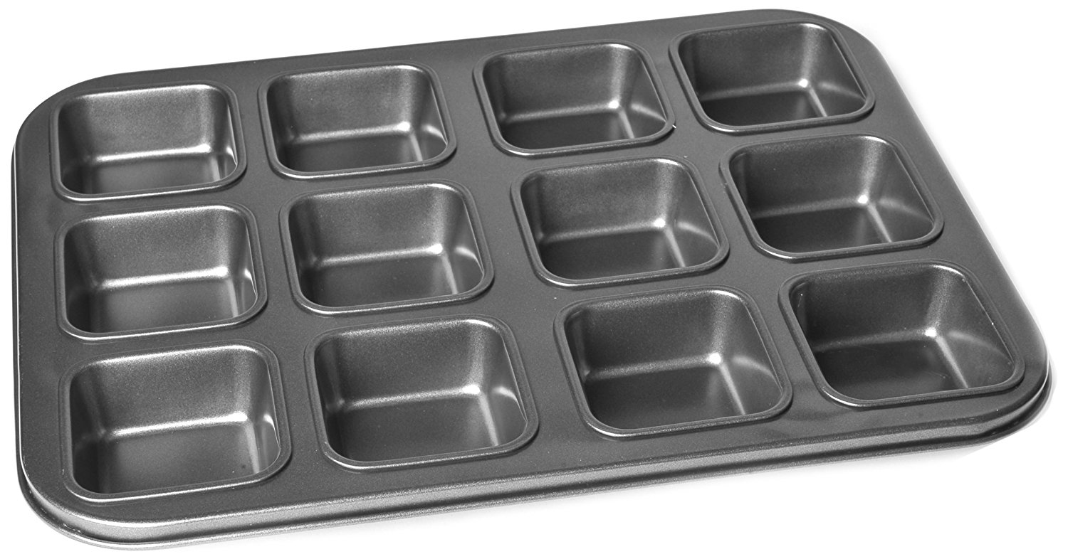 Chloe's Kitchen 203-174 12-Cup Cube Cake Pan, Non-Stick free image download