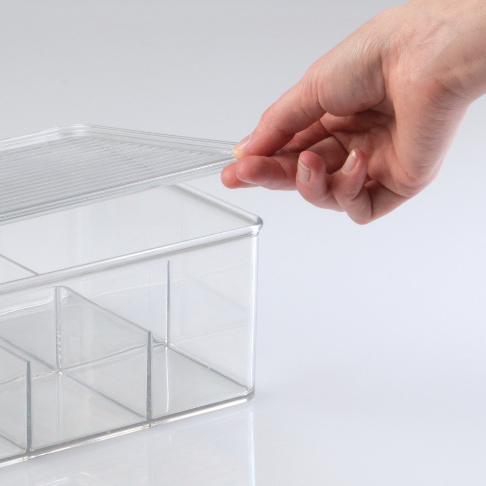 InterDesign Cabinet Binz Tea Bag Organizer Box, Clear N12 free image download