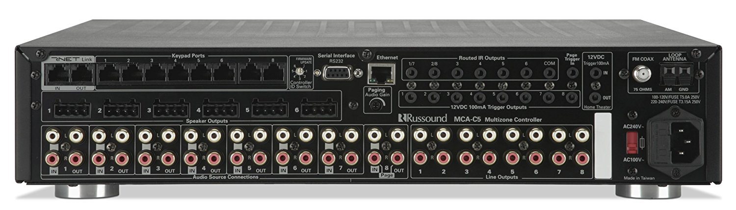 Russound MCAC5 C-Series 8 Zone/8 Source Multizone Controller Amplifier ...
