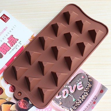 Sher Bakeware Silicone Triangle Baking Molds for Chocolate (Random ...