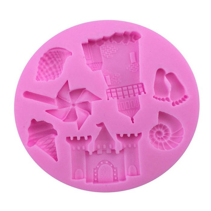 Silicone Mold Fondant Cake Sugarcraft Decorating Moulds Tools Windmill ...