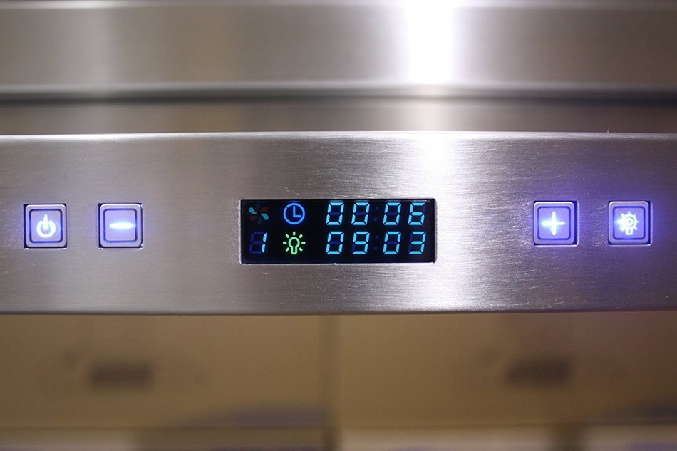 CAVALIERE 36" Island Mounted Stainless Steel Kitchen Range Hood 900 CFM ...